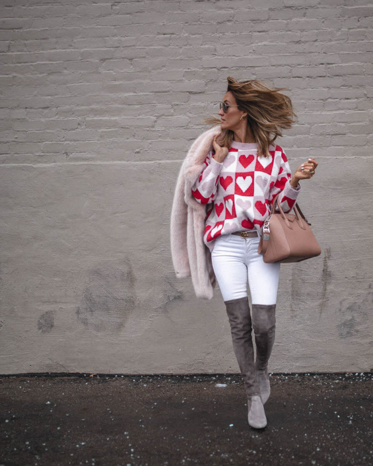 Cute Valentines Day Sweater | Fashion & Style - Karina Style Diaries