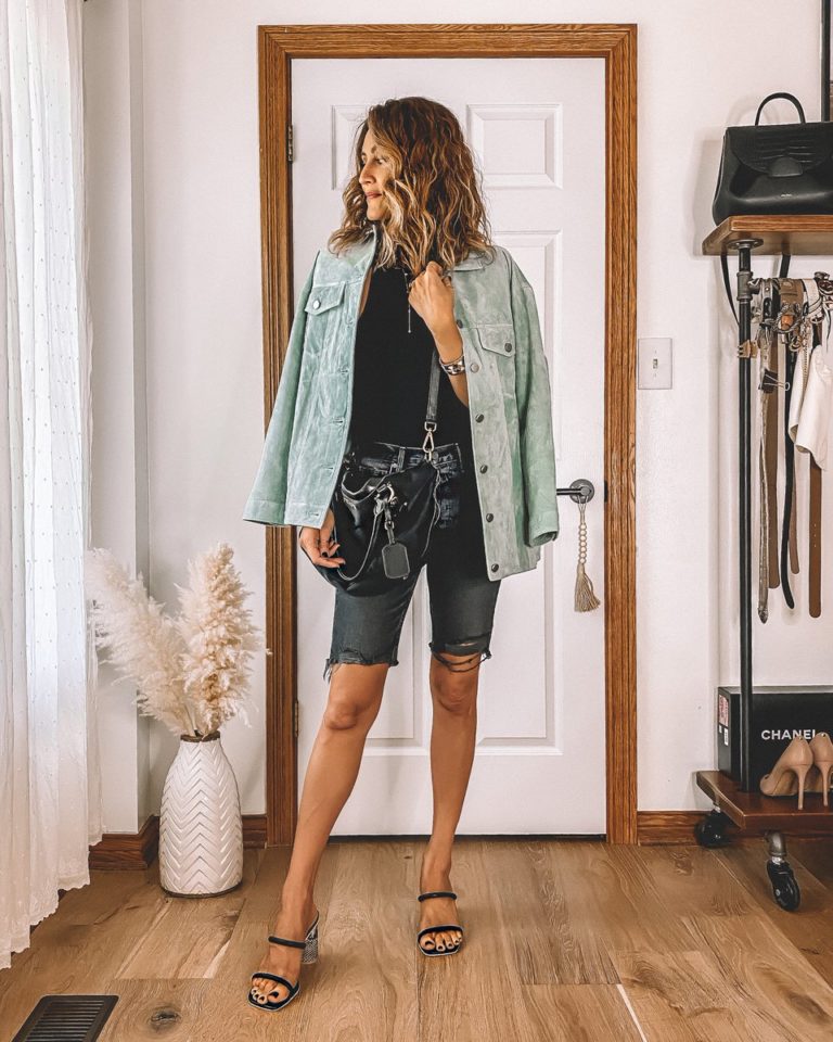 7 Ways to Style an Oversized Boyfriend Jacket for Summer - Karina Style ...