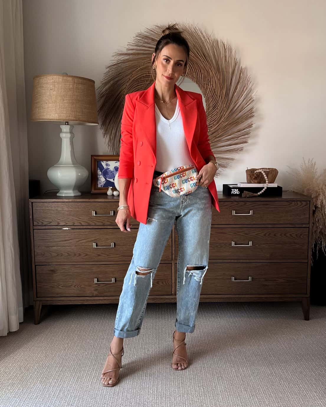 Three Ways to Wear A Bright Color Blazer for Spring - Karina Style Diaries
