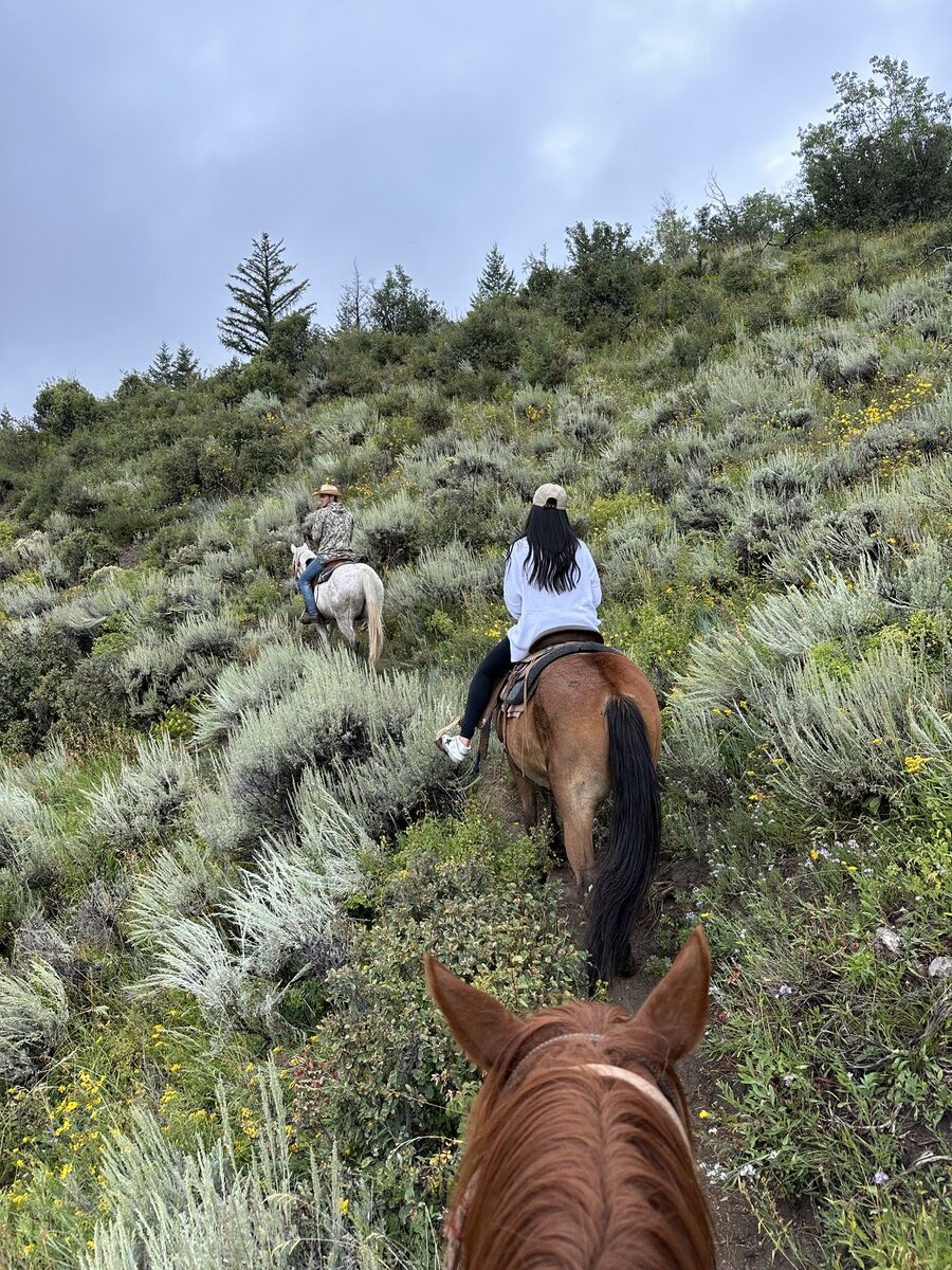 Horseback riding Vail beaver creek - Karina Style Diaries