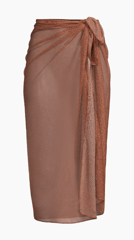 Metallic Mesh Sarong - Karina Style Diaries